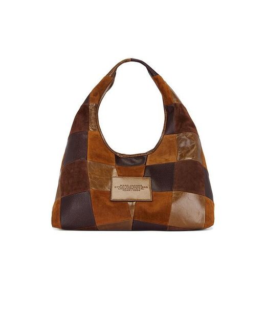 Marc Jacobs The Suede Patchwork Sack Bag in Brown | Lyst UK