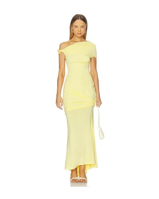 Paris Georgia Basics Pascal Dress in Yellow | Lyst UK