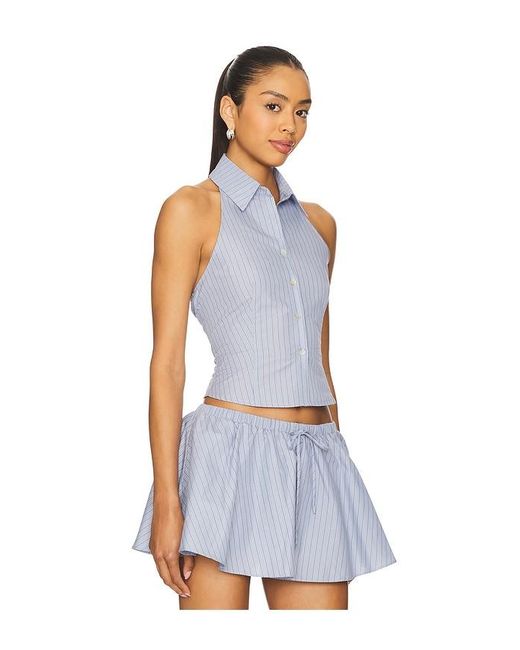 Nia Pablo Top in Blue | Lyst
