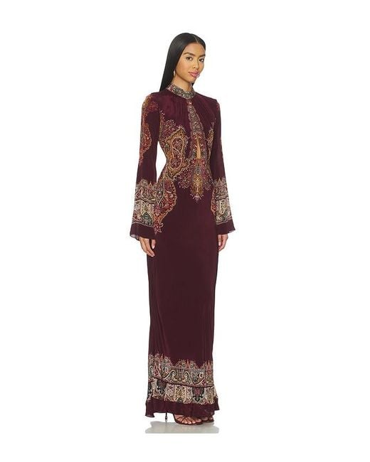 Hemant & Nandita Long Dress in Red | Lyst UK