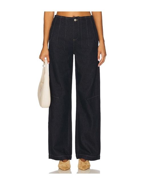 seventy + mochi Noah Wide Leg Jeans in Black | Lyst UK