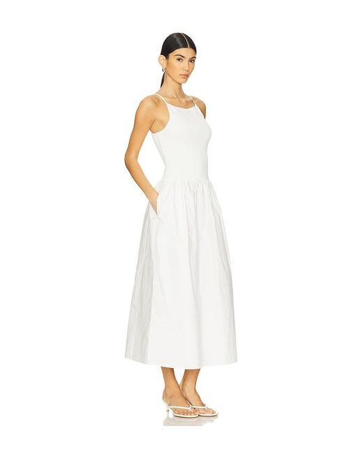 Shona Joy Aliah High Neck Midi Dress in White | Lyst