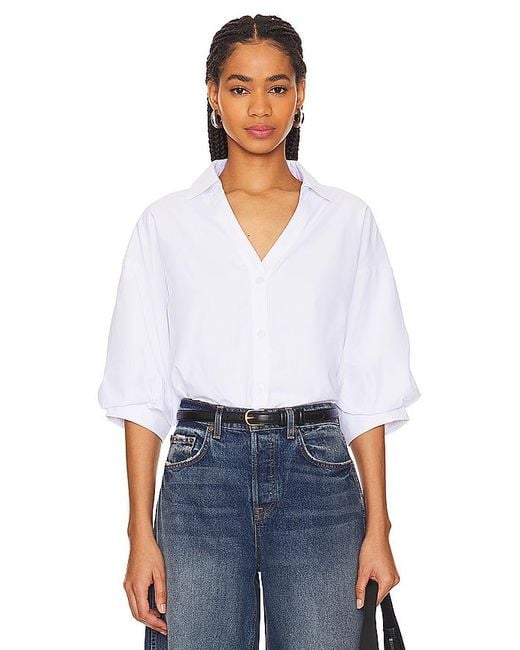Brochu Walker Kate Shirt in White | Lyst UK