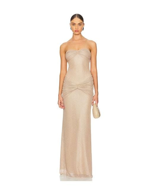 Mirror Palais The Starlite Gown in Natural | Lyst