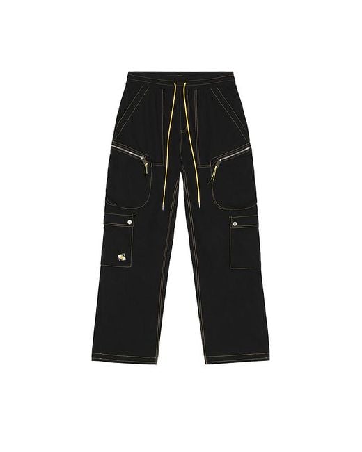 DIET STARTS MONDAY Contrast Cargo Pants in Black for Men | Lyst UK