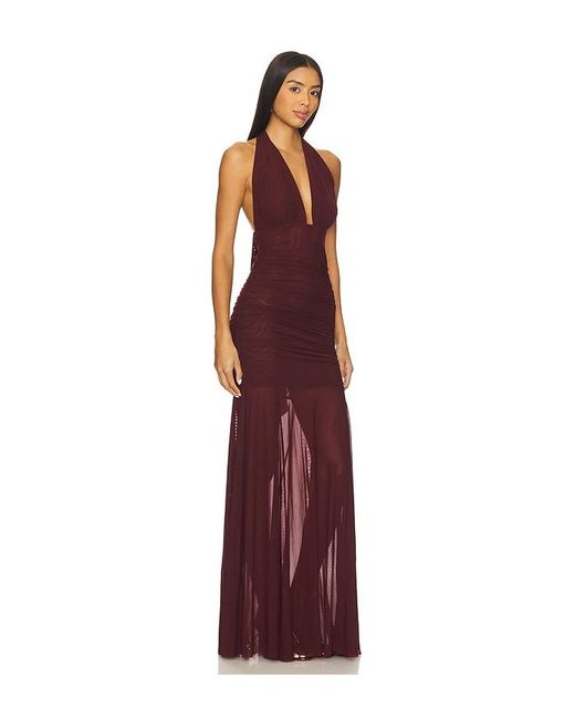 MAJORELLE Shella Gown in Red | Lyst UK