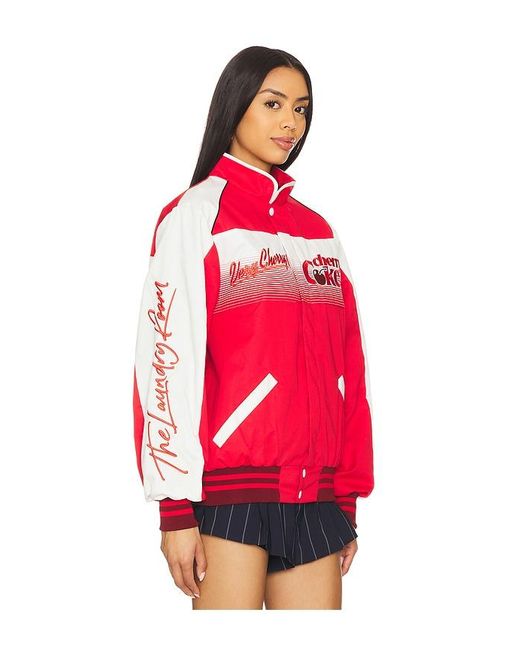 The Laundry Room Very Cherry Coke Racing Jacket in Red | Lyst