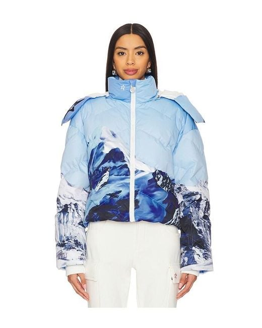 Perfect Moment Moutain Puffer Ski Jacket in Blue | Lyst