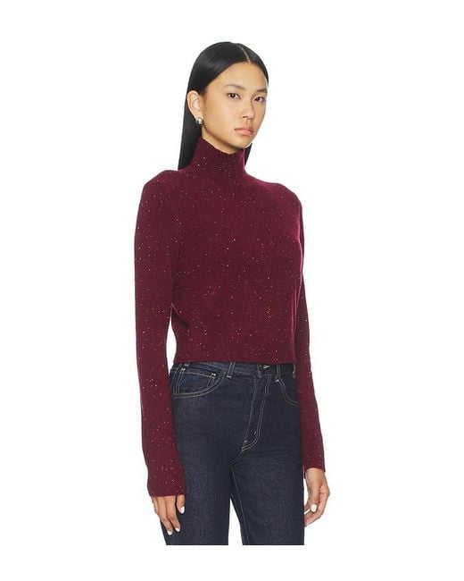 FRAME Cashmere Fleck Turtleneck in Red | Lyst UK
