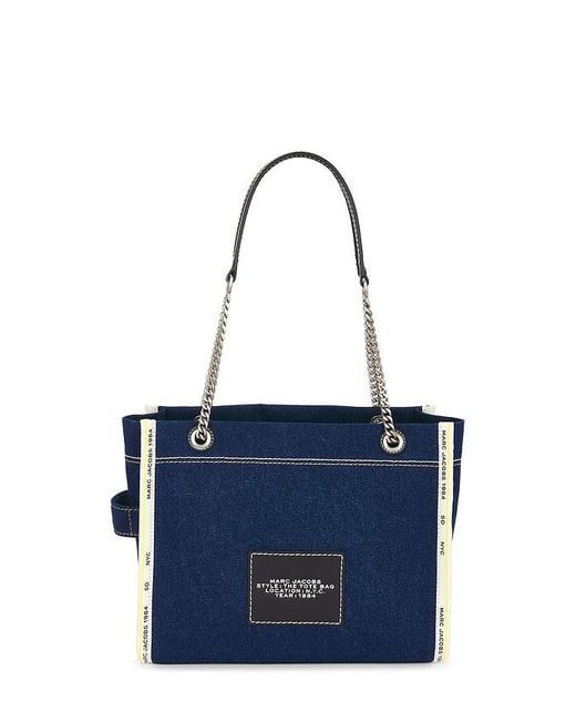 Marc Jacobs The Denim Chain Medium Tote Bag in Blue | Lyst