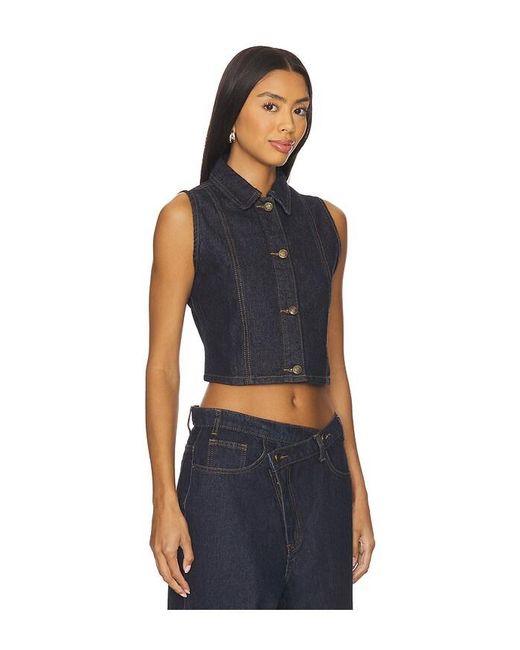 Lioness Bella Crop Top in Blue | Lyst UK