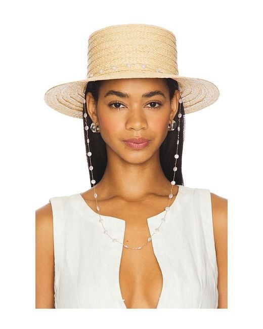 Nikki Beach Blair Hat in Natural | Lyst