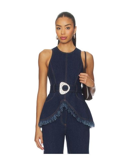 Alexis Reed Top in Blue | Lyst UK
