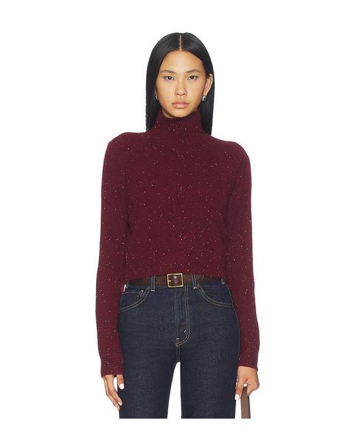 FRAME Cashmere Fleck Turtleneck in Red | Lyst UK