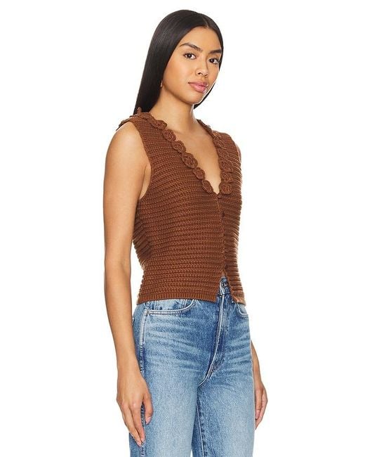 Tularosa Callia Vest in Blue | Lyst