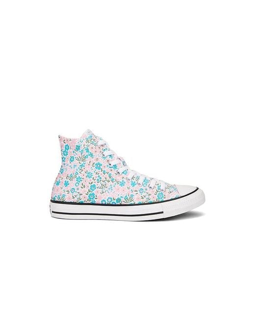 Converse Chuck Taylor All Star Mini Flowers Sneaker in Blue | Lyst
