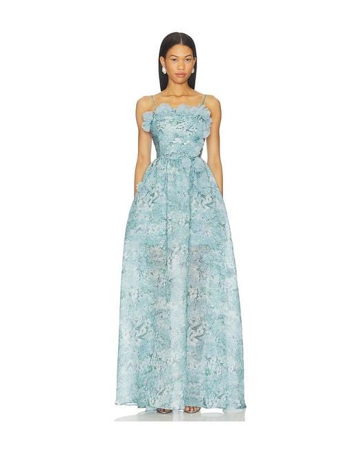 Elliatt Faye Gown in Blue | Lyst UK