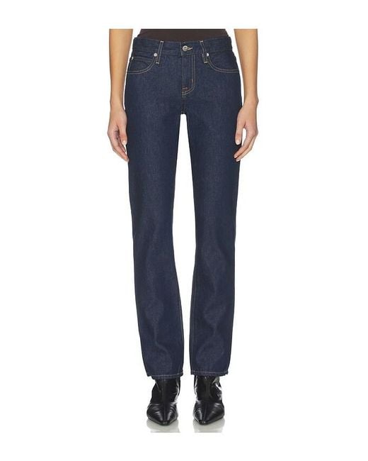 SLVRLAKE Denim Isabel Low Rise Slim Leg Jeans in Blue | Lyst
