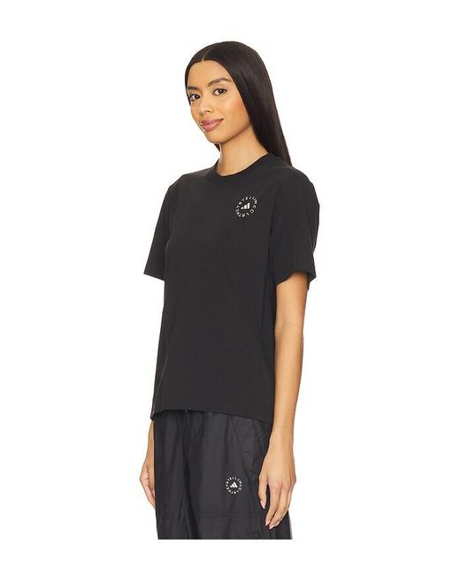 adidas By Stella McCartney Regular Tee in Black | Lyst
