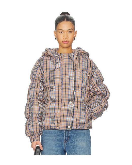 Free People Party Of One Puffer Jacket in Blue | Lyst UK
