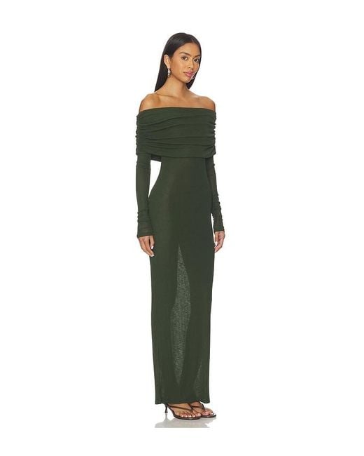 superdown Chantal Sheer Gown in Green | Lyst UK