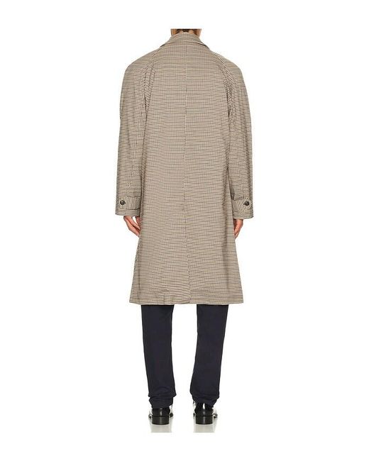 BOUND Check Mac Jacket in Natural for Men | Lyst UK