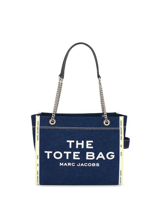 Marc Jacobs The Denim Chain Medium Tote Bag in Blue | Lyst
