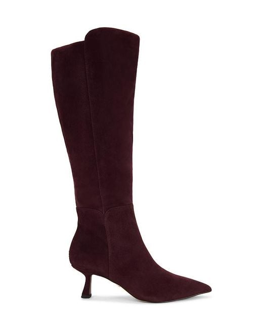 Sam Edelman Taylin Wide Calf Boot in Red | Lyst UK
