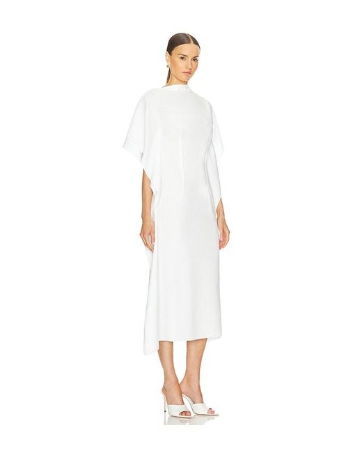 STUDIO AMELIA Illusion Winged Dress in White | Lyst