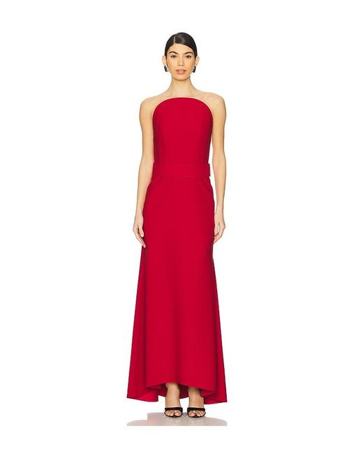 Solace London Ember Maxi Dress in Red | Lyst