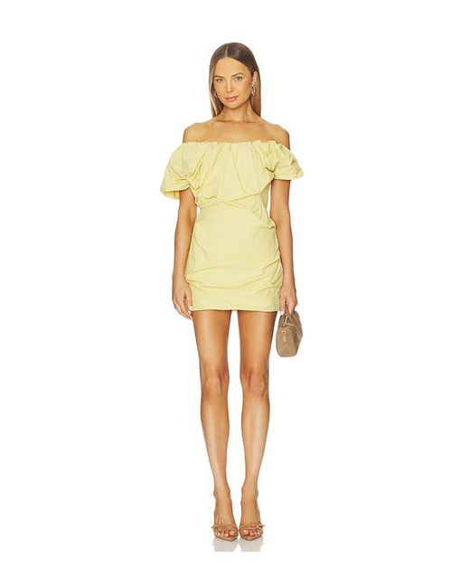 Paris Georgia Basics Rio Mini Dress in Yellow | Lyst UK