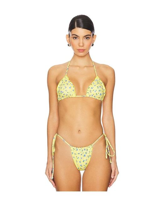 Frankie's Bikinis Tidal Bikini Top in Orange | Lyst