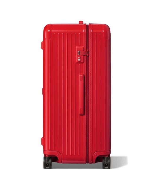 RIMOWA Essential Trunk Plus Large Check-in Suitcase in Red | Lyst