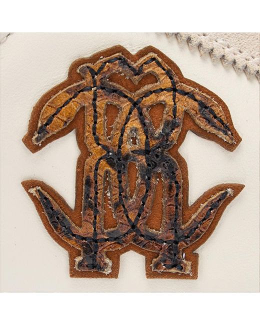 Roberto Cavalli Sneakers With Python Back And Patch for Men | Lyst