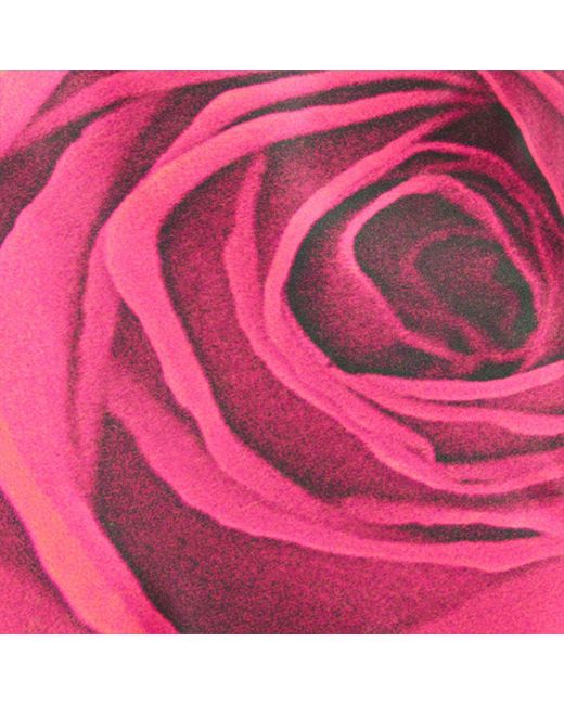 Roberto Cavalli Dress With Rose Print And Flounces in Red | Lyst