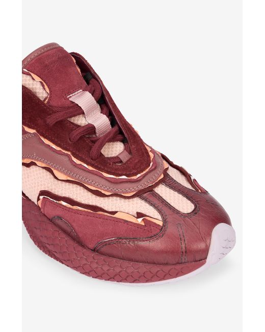 Roberto Cavalli Serpentine Sneaker in Red | Lyst UK
