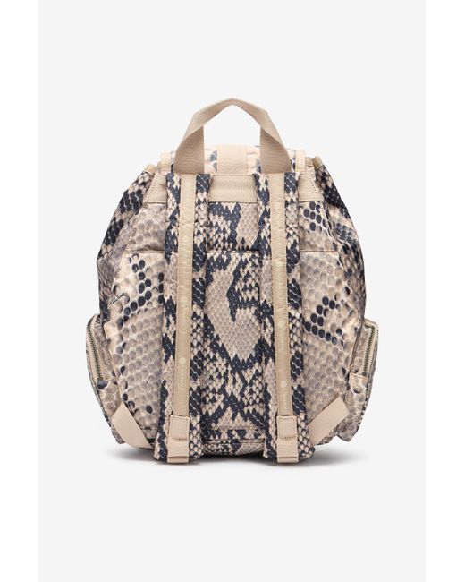Roberto Cavalli Napoli Python Backpack in Grey | Lyst UK