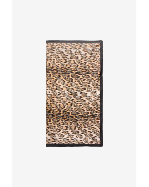 Roberto Cavalli Scarf With Jaguar Skin Print And Rhinestones in Natural ...