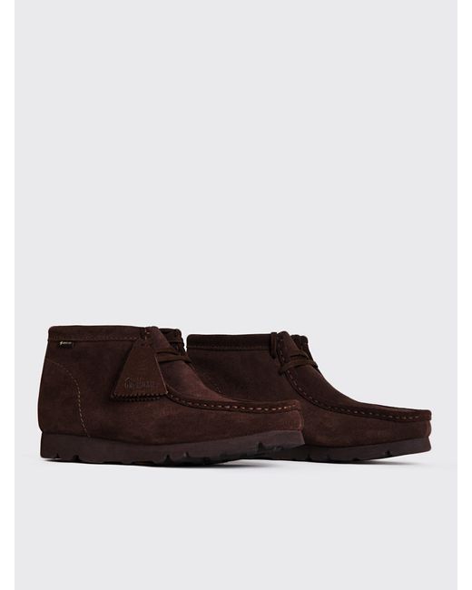 Clarks Wallabees Boots Gtx in Brown | Lyst