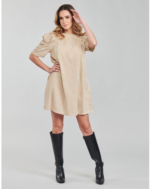Moony Mood Bleo Dress in Natural | Lyst UK