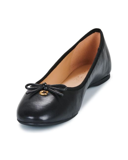 COACH Shoes (pumps / Ballerinas) Abigail Leather Ballet Flat in Blue ...