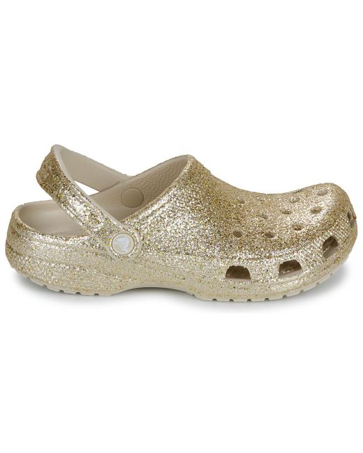 Crocs™ Clogs (shoes) Classic Chunky Glitter Clog in Metallic | Lyst UK