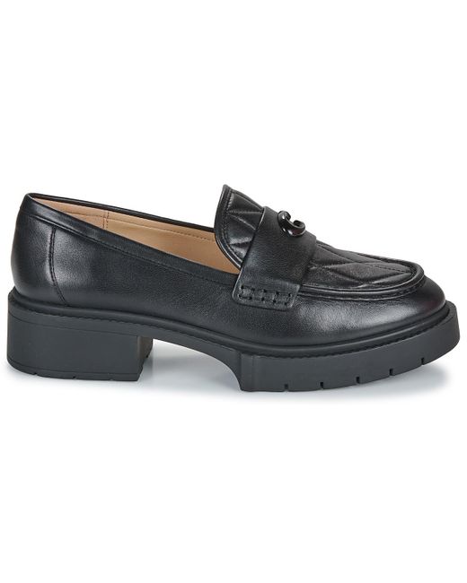 COACH Loafers / Casual Shoes Leah Quilted Leather Loafer in Blue | Lyst UK