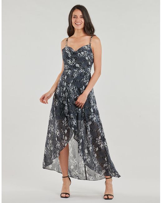 Morgan Long Dress Rema1 in Grey | Lyst UK