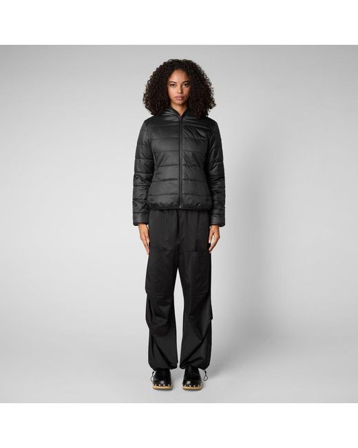 Save The Duck Women's Laila Reversible Hooded Jacket In Black | Lyst Save The Duck Women's Laila Reversible Hooded Jacket In Black | Lyst