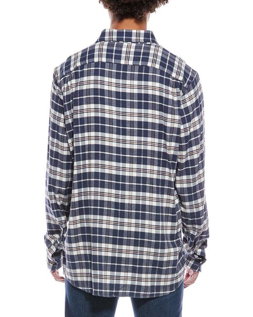 Faherty The Movement Flannel Shirt (Tall) in Blue for Men | Lyst UK