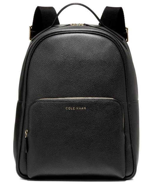 Cole Haan Delancey Leather Backpack in Black | Lyst
