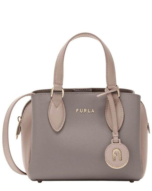 Furla Minerva Leather Mini Bag in Brown | Lyst UK