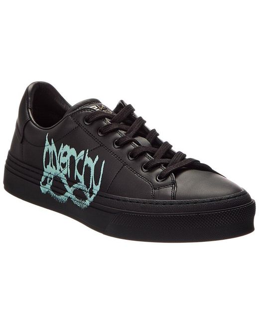 Givenchy Baskets City Sport Leather Sneaker in Black for Men | Lyst