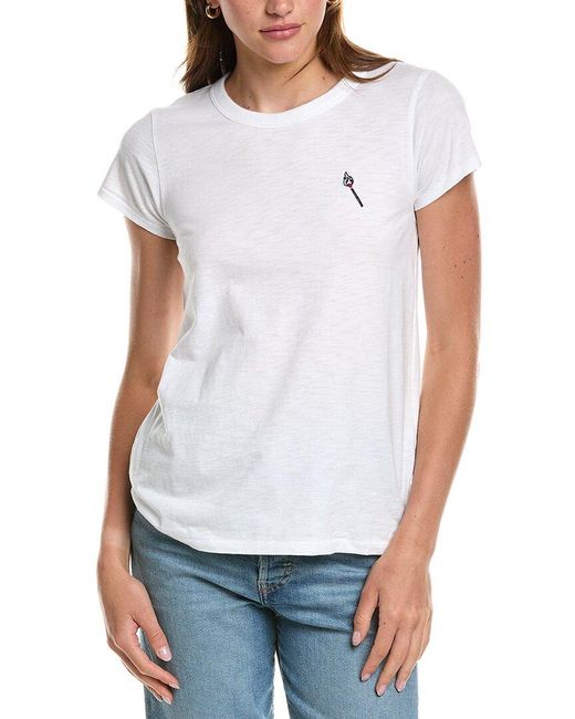 Rag & Bone Matchstick T-shirt in White | Lyst